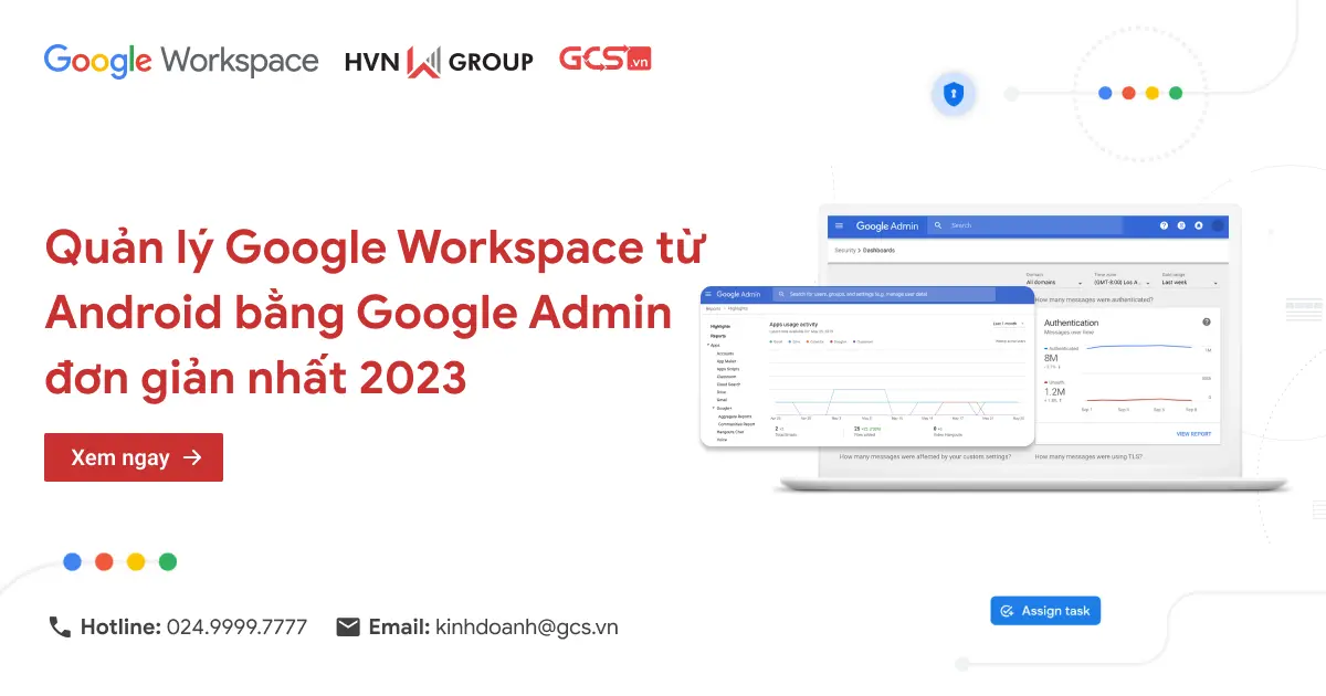 Quản lý Google Workspace từ Android bằng Google Admin