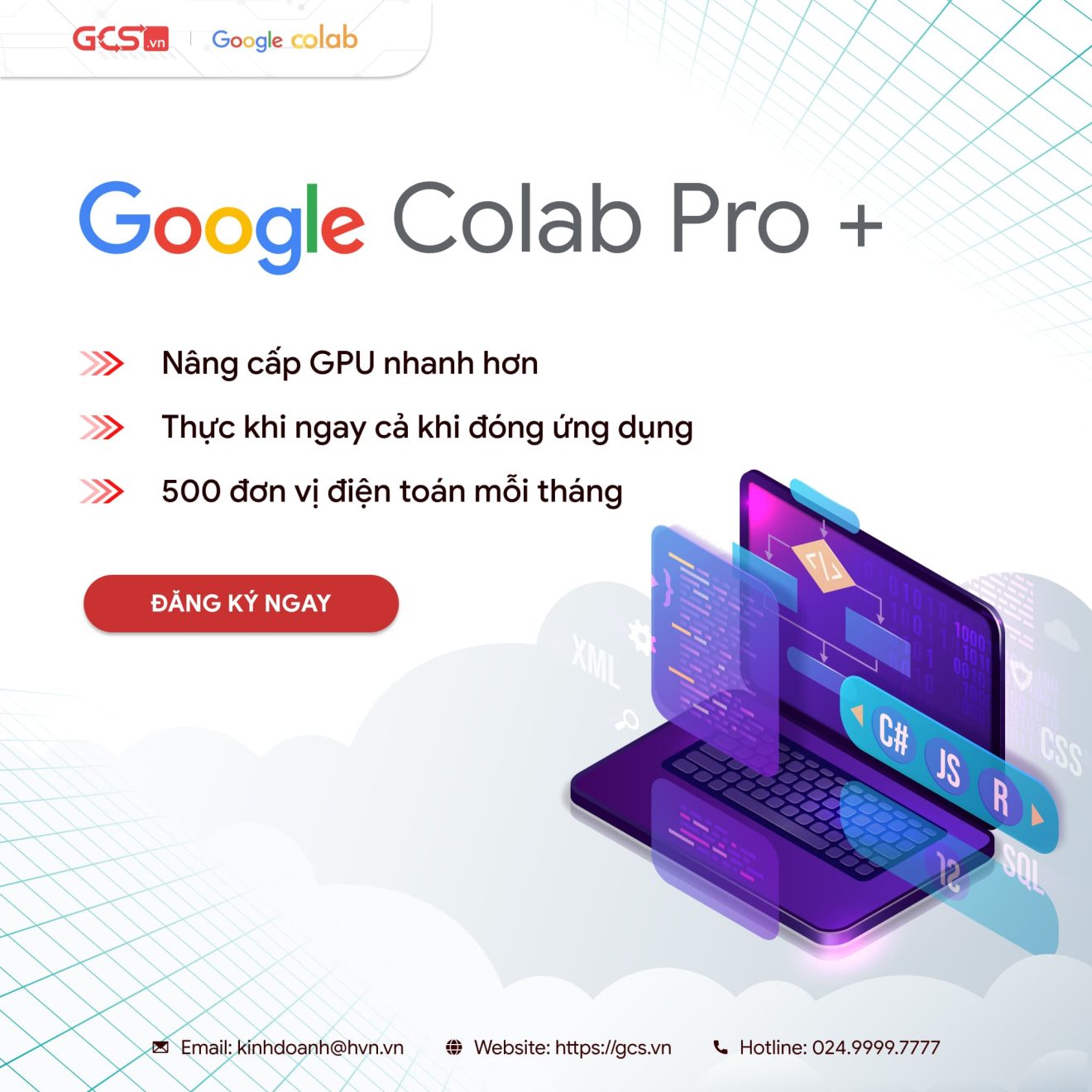 Google Colab Pro Plus - Đăng ký Google Workspace