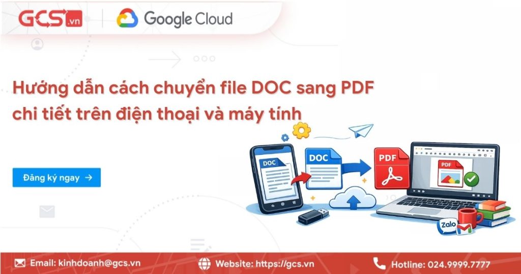 Cách chuyển file DOC sang PDF trên điện thoại và máy tính